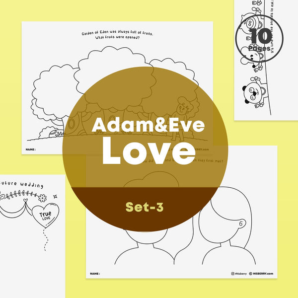 God Makes Adam and Eve-Bible Creative Drawing Pages For Kids Lesson ...