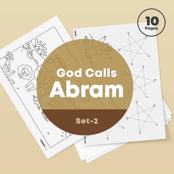 god calls abram coloring page