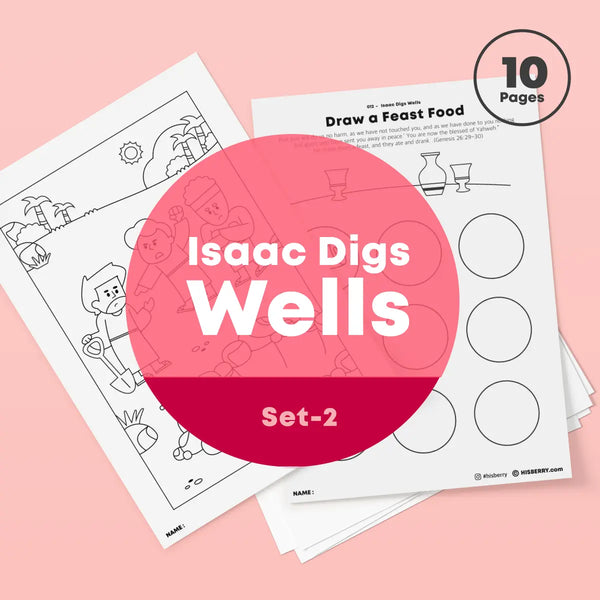 isaac digging wells coloring pages