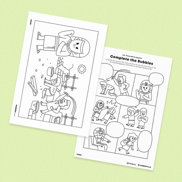 free coloring pages of moses