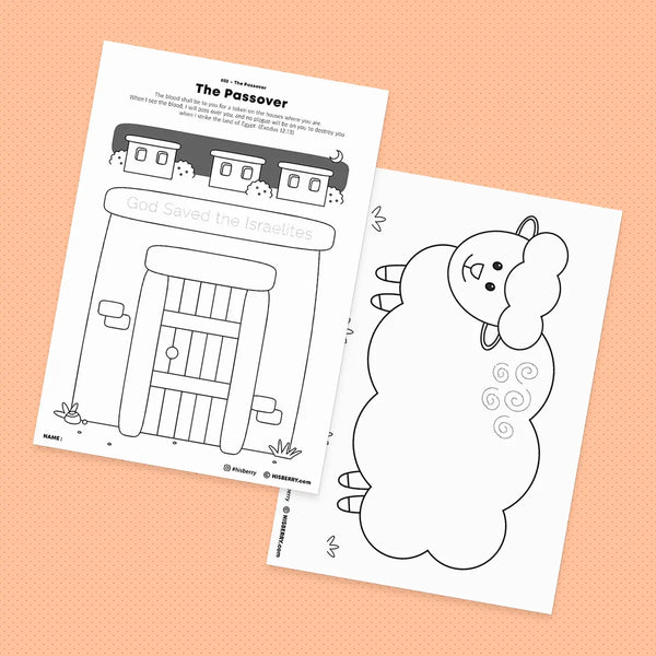 passover printable coloring pages