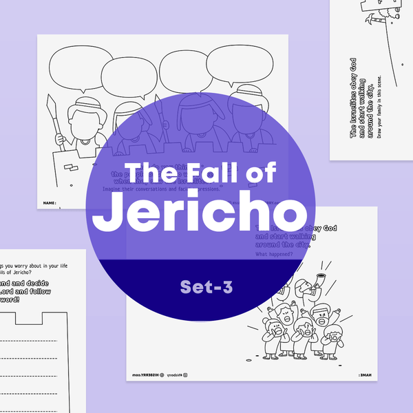The Fall of Jericho-Creative Drawing Pages Printable Acivity for Kids ...