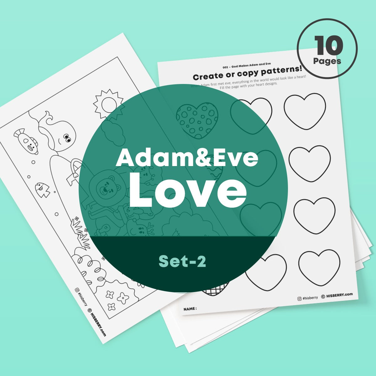 God Makes Adam and Eve-Bible Drawing Coloring Pages for Kids Lesson ...