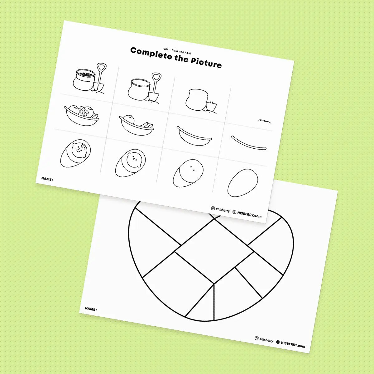 cain and abel coloring pages free