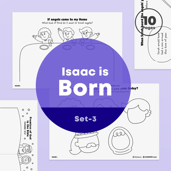 Isaac is Born-Bible Creative Drawing Pages Printable For Kids - HISBERRY