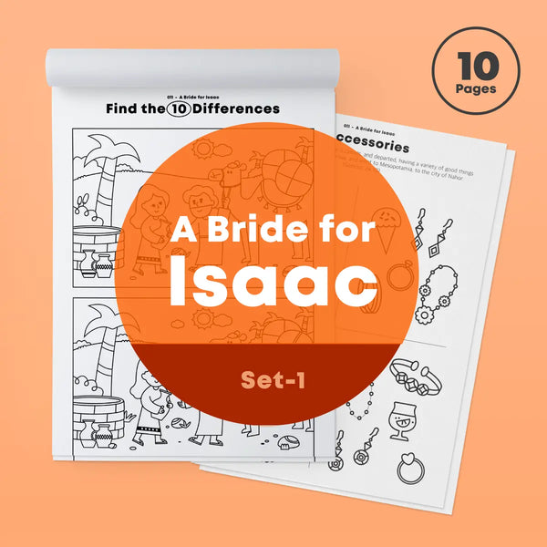 A Bride for Isaac-Bible lesson Activity Worksheet For Kids - HISBERRY