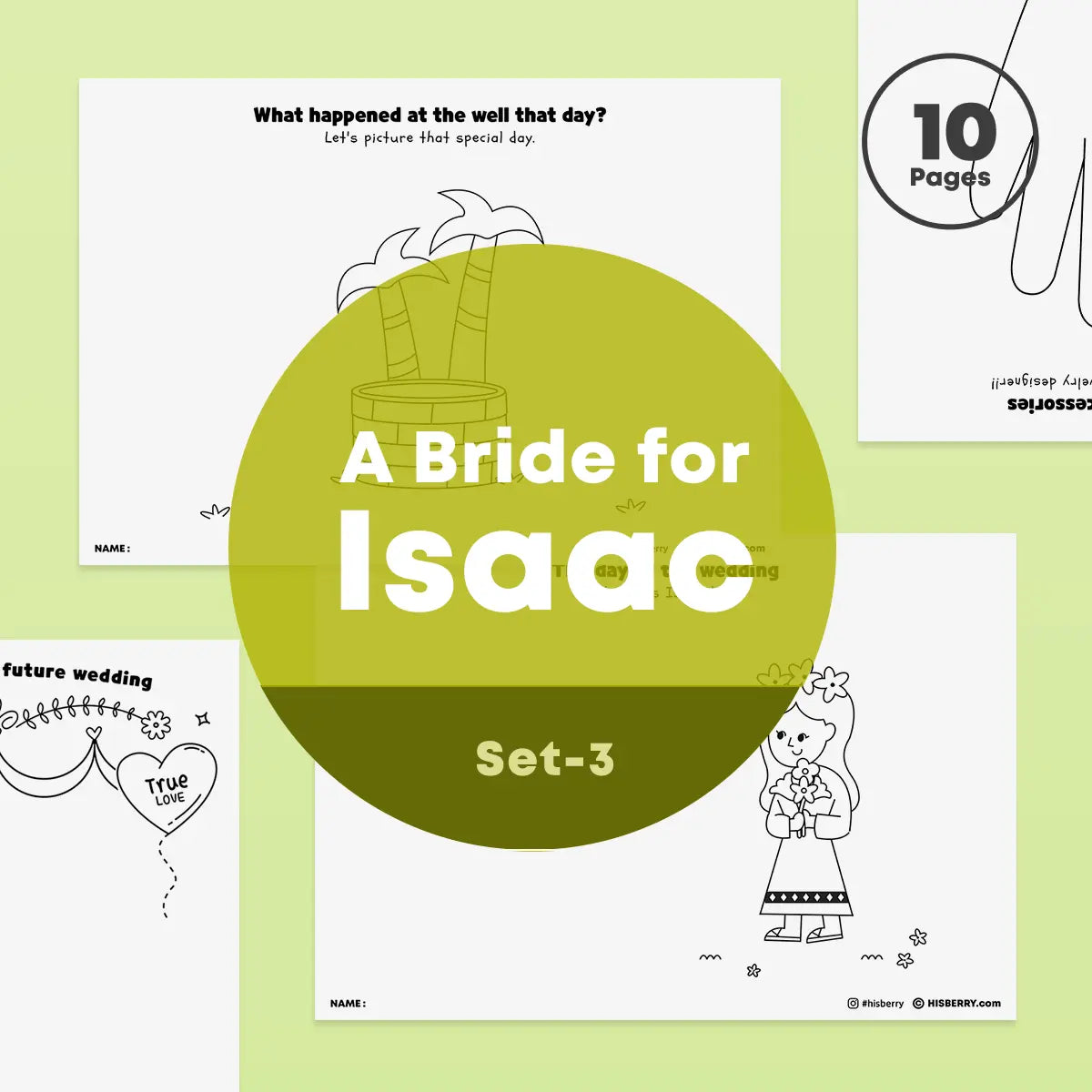 A Bride for Isaac-Bible Creative Drawing Pages Printable For Kids ...