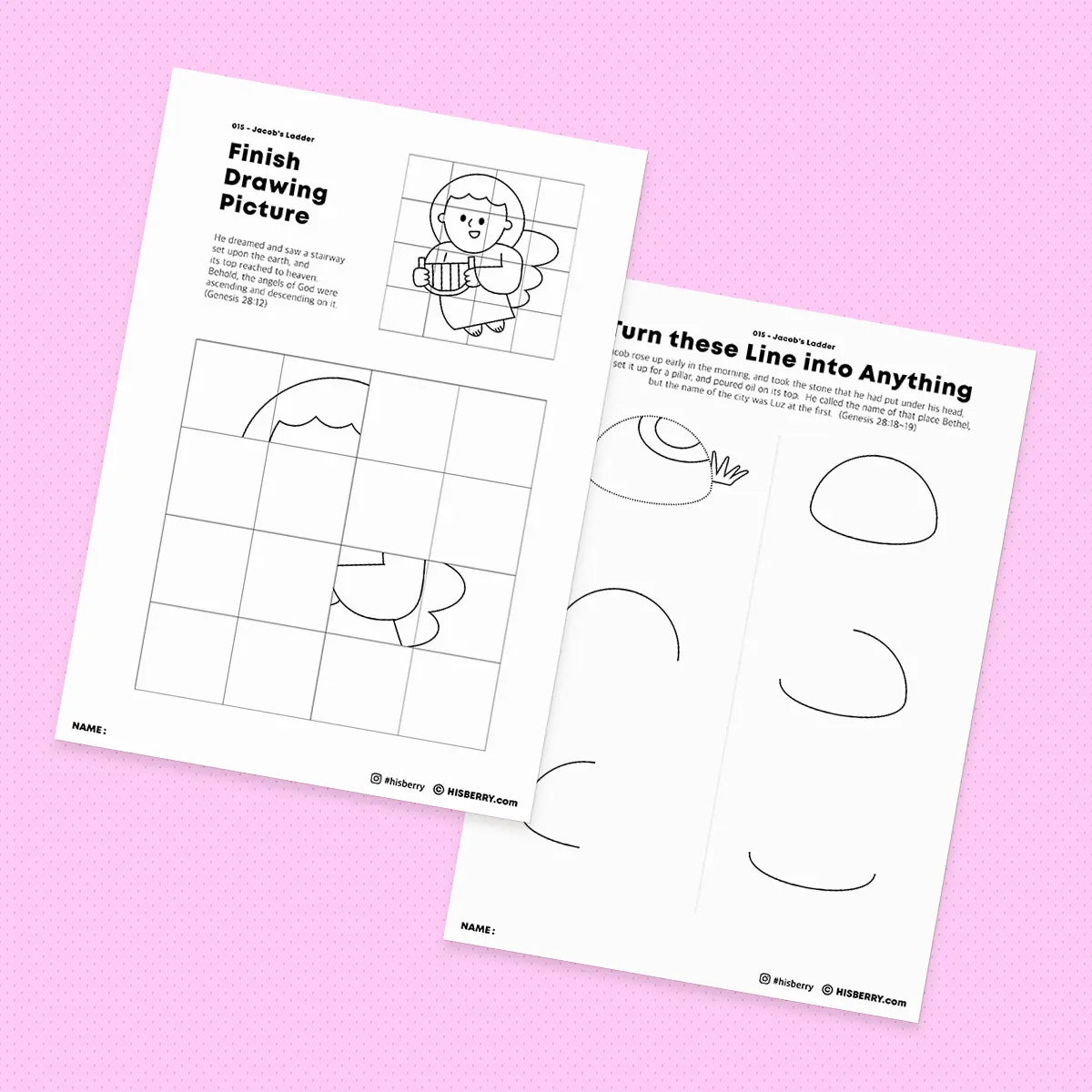 free printable jacobs ladder coloring pages