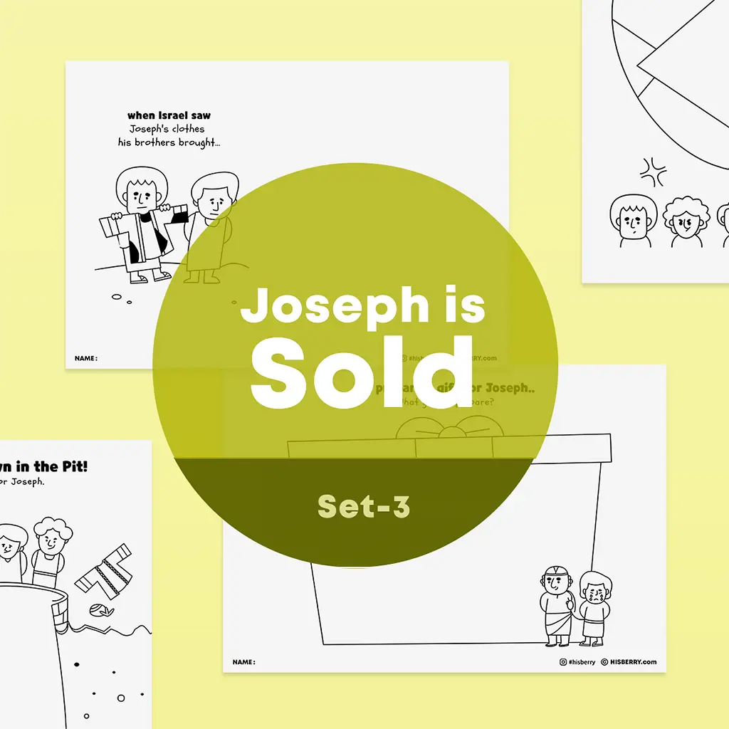 Joseph Is Sold by His Brothers-Creative Drawing Pages Bible for kids ...