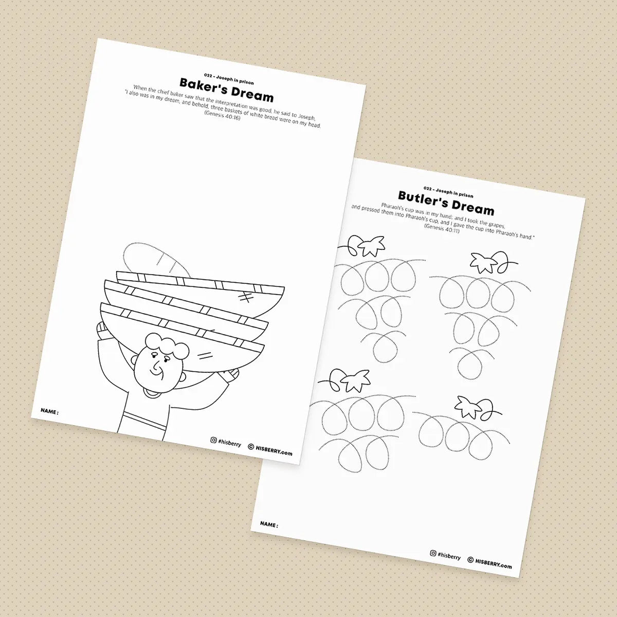 joseph in jail coloring page printable