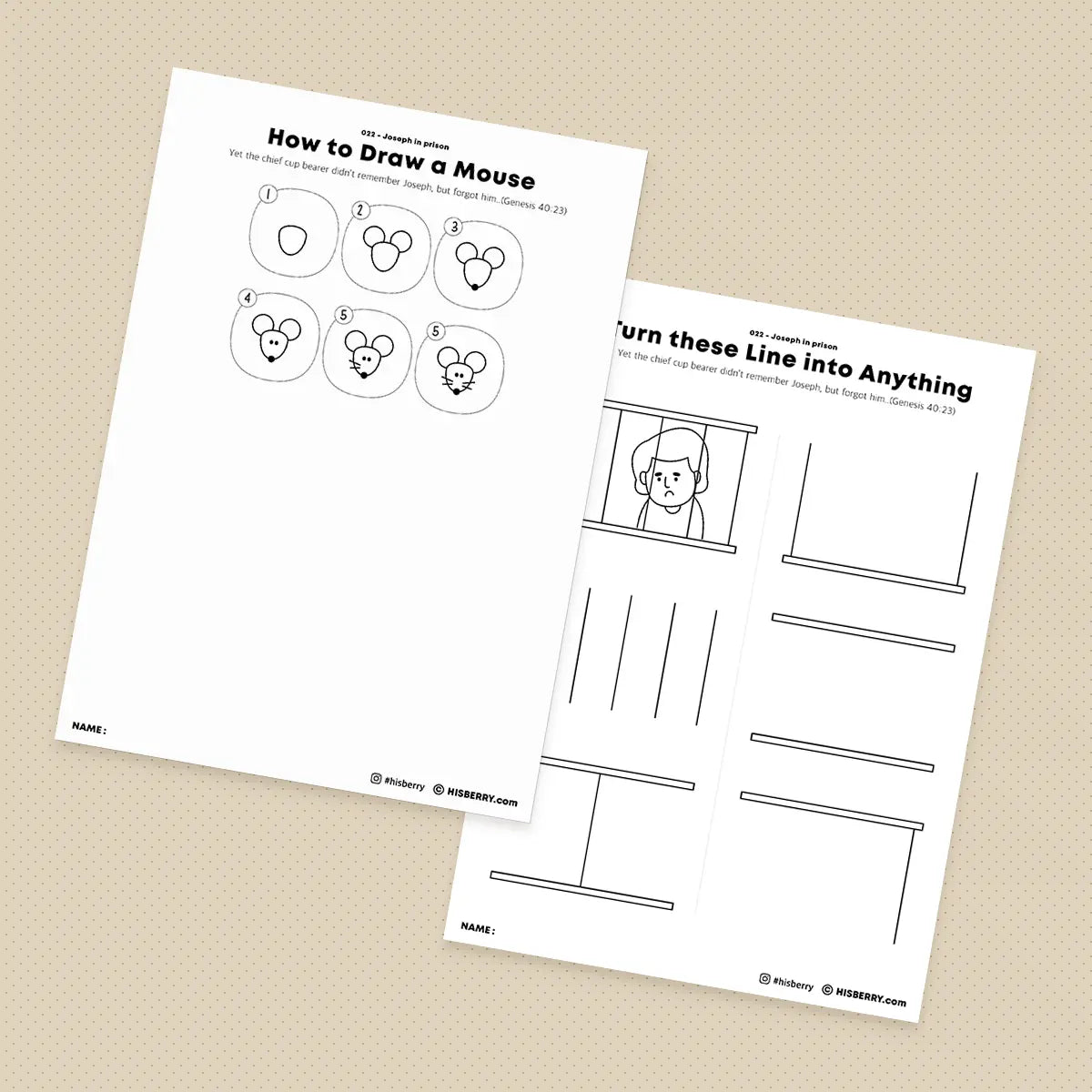 coloring pages joseph in prison