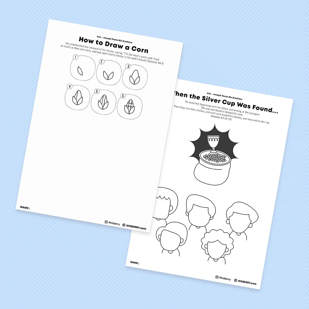 joseph and his brothers coloring pages book