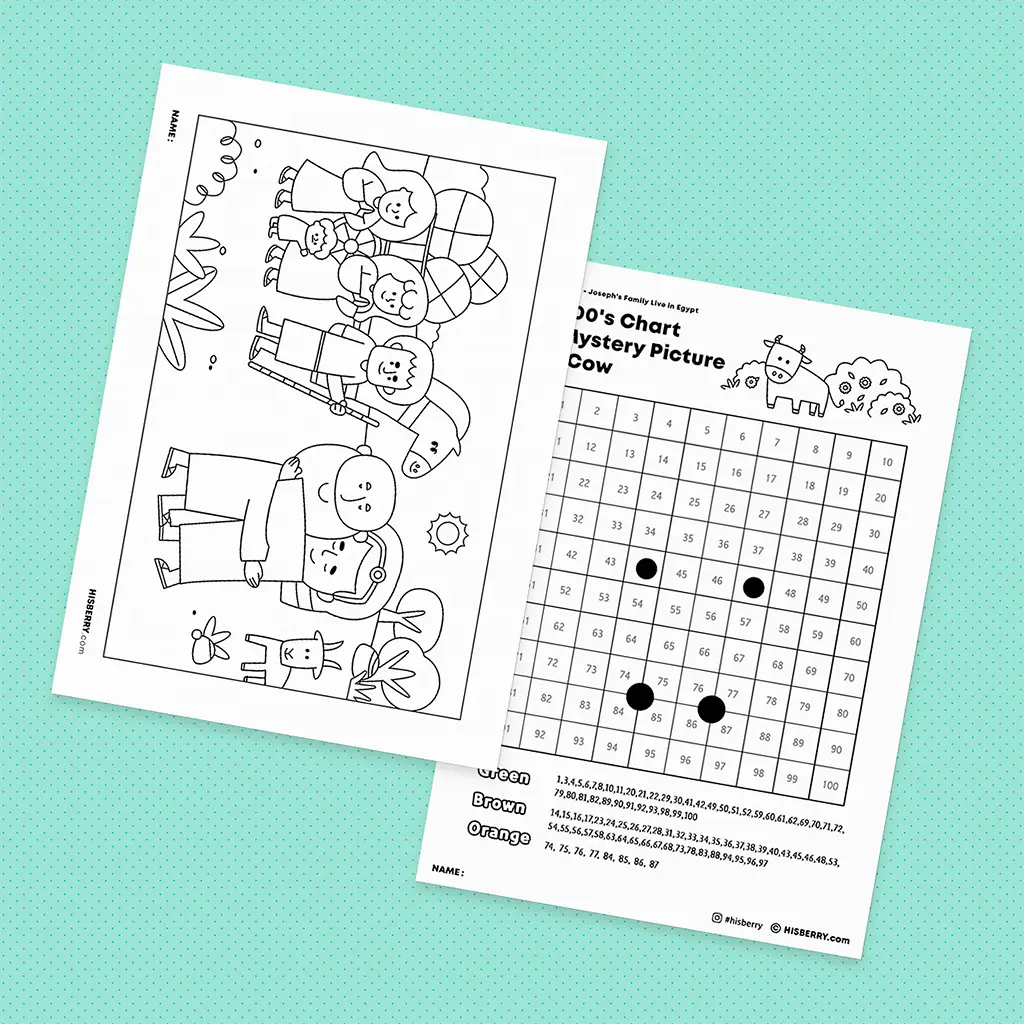 joseph egypt coloring page