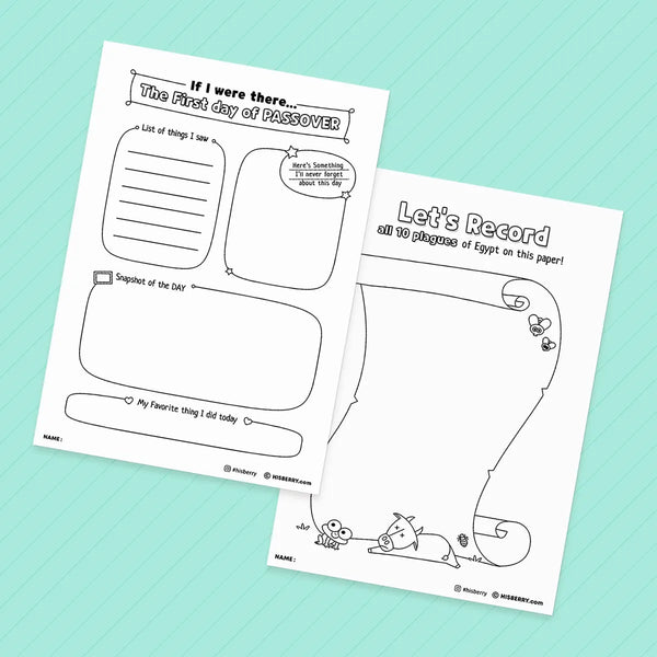 The Ten Plagues-Bible Verse Activity Worksheets Lesson For Kids - HISBERRY