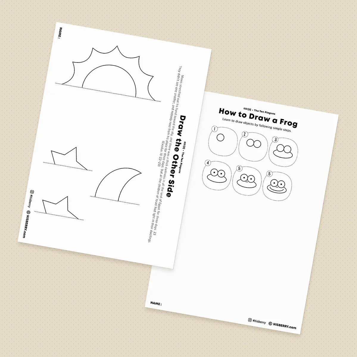 10 plagues coloring pages for preschool
