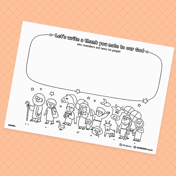 The Exodus-Creative Drawing Pages For Kids Bible Lesson - HISBERRY