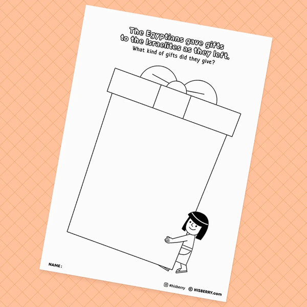 The Exodus-Creative Drawing Pages For Kids Bible Lesson - HISBERRY