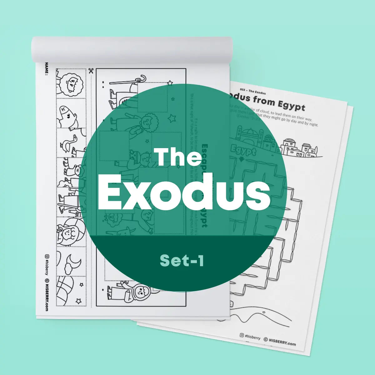 The Exodus-Activity Worksheets Bible Lesson For Kids - HISBERRY