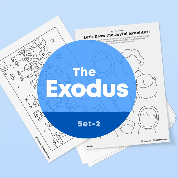 The Exodus-Drawing Coloring Pages Bible Lesson For Kids - HISBERRY