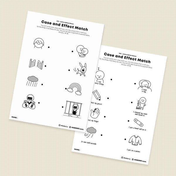 Jethro Advised Moses-Activity Worksheets Bible For Kids - HISBERRY