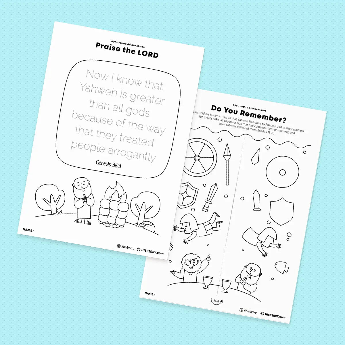 jethro coloring pages