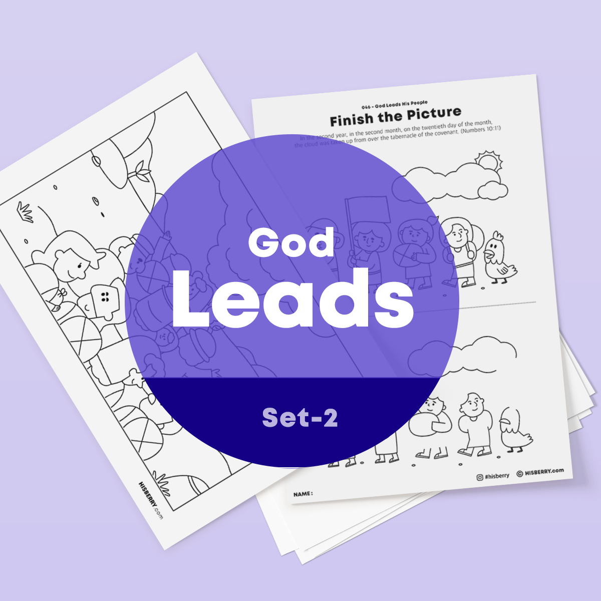 God Leads His People - Drawing Coloring Pages Printable Bible For kids ...
