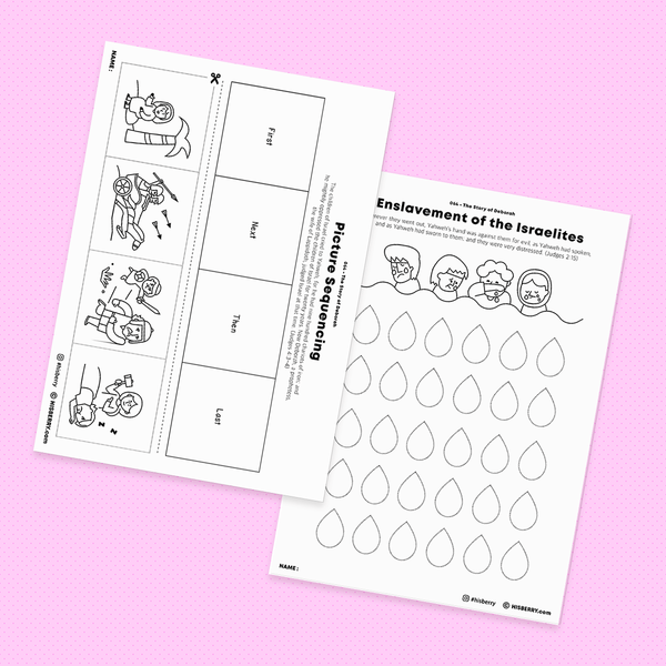 The Story of Deborah-Drawing Coloring Pages Printable For Kids Lesson ...