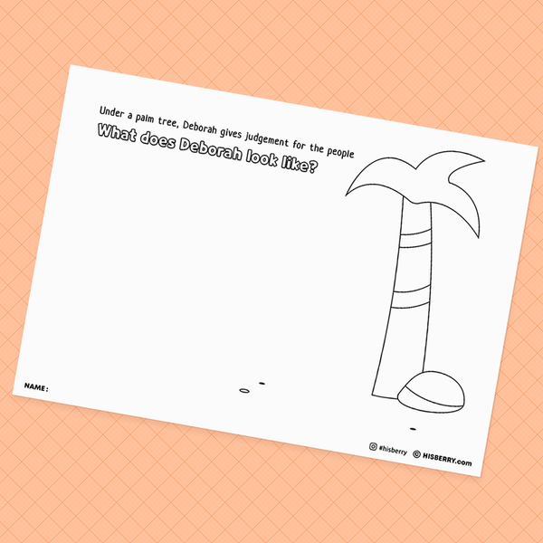 The Story of Deborah-Creative Drawing Bible Pages Printable for Kids ...